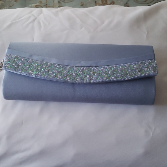 TMO UK PAT 2073343 | Bags | Tmo Uk Pat 263343 Blue Evening Purse | Poshmark